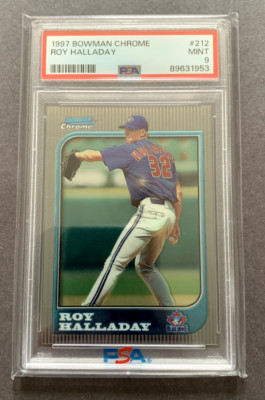 1997 Bowman Chrome Roy Halladay #212 Toronto Blue Jays PSA 9 Mint (RC ...