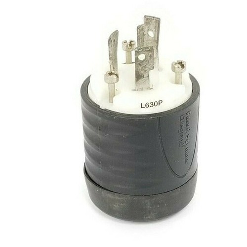PASS & SEYMOUR L630-P TURNLOK PLUG 30A, 250V, 2P 3W GRDG. NEMA L6-30P ...