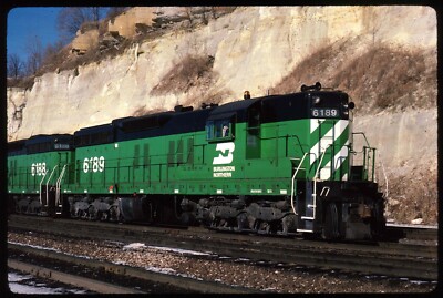 Original Rail Slide - BN Burlington Northern 6189 St Paul MN 12-8-1984 | eBay