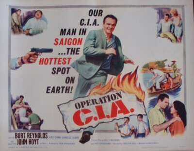 OPERATION CIA half sheet movie poster 22x28 BURT REYNOLDS 1965 | eBay