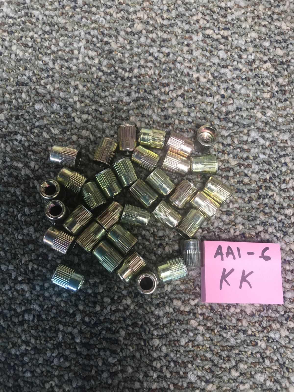 35 PCs 3/8-16 Steel Flange Nutserts Rivet Nut Rivnut Inserts Splined ...