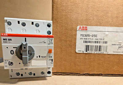 ABB MS325-25E Manual Motor Starter 25A 20.0-25.0A 690V 3P | eBay