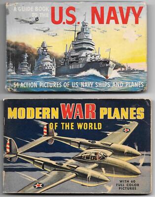 MODERN WAR PLANES OF THE WORLD and A GUIDE BOOK TO THE U.S. NAVY Mini ...