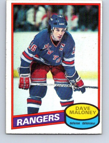 VINTAGE HOCKEY CARD OPC 1980 NEW YORK RANGERS DAVE MALONEY NO238 | eBay