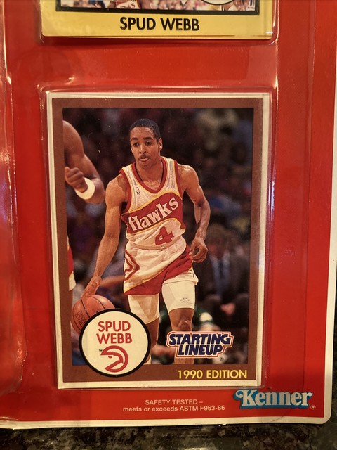 1990 Kenner Starting Lineup Spud Webb Atlanta Hawks Inc 1985 Rookie SLU ...