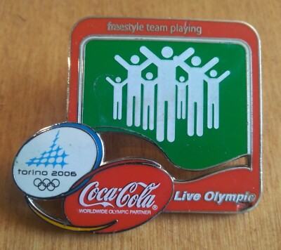 REAL MINT TORINO 2006 WINTER OLYMPIC GAMES COCA COLA BROOCH | eBay