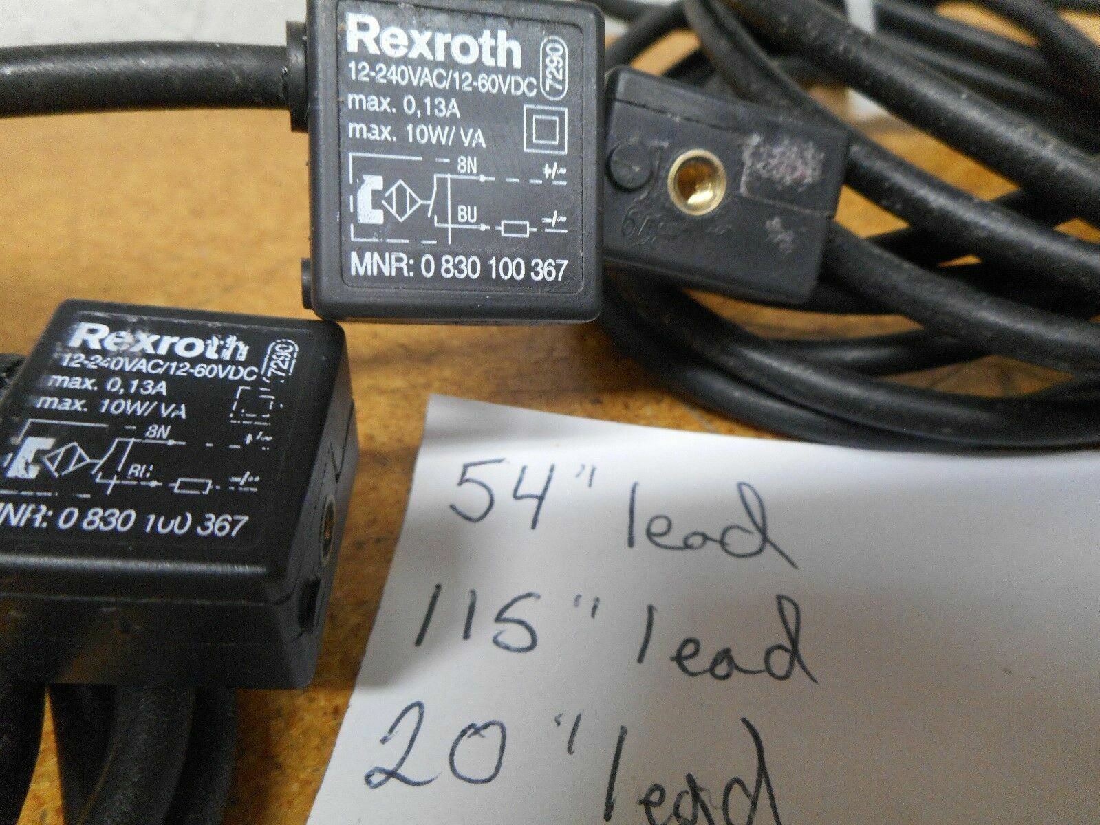 Rexroth 0830100367 Proximity Sensor 12-240VAC/12-60VDC 0,13A 10W/VA ...
