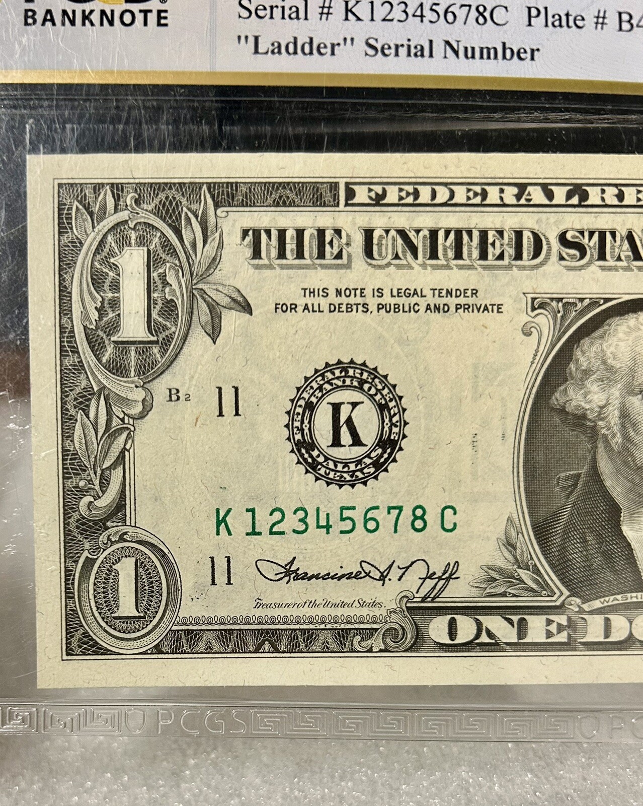 $1 Set of 2 “LADDER” Serial Numbers PCGS 66 PPQ GEM UNC BOX3 | eBay