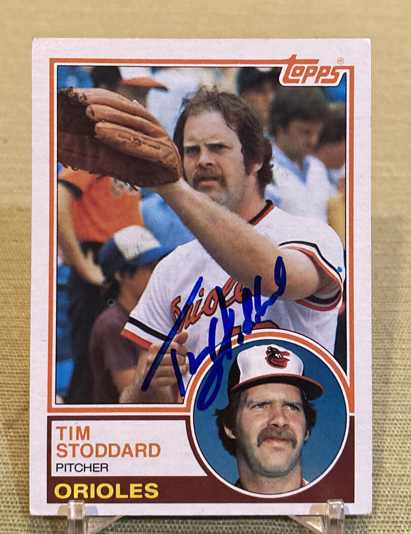 1983 Topps Baltimore Orioles TIM STODDARD Signed autographed #217 ...