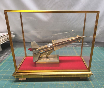 Vintage Hercules Nike Missile US Army Brass Desk Model w/ Glass Dome | eBay