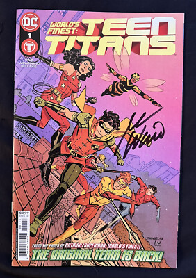 Signed World's Finest Teen Titans #1A VF/NM DC SIGNED Mark Waid ...