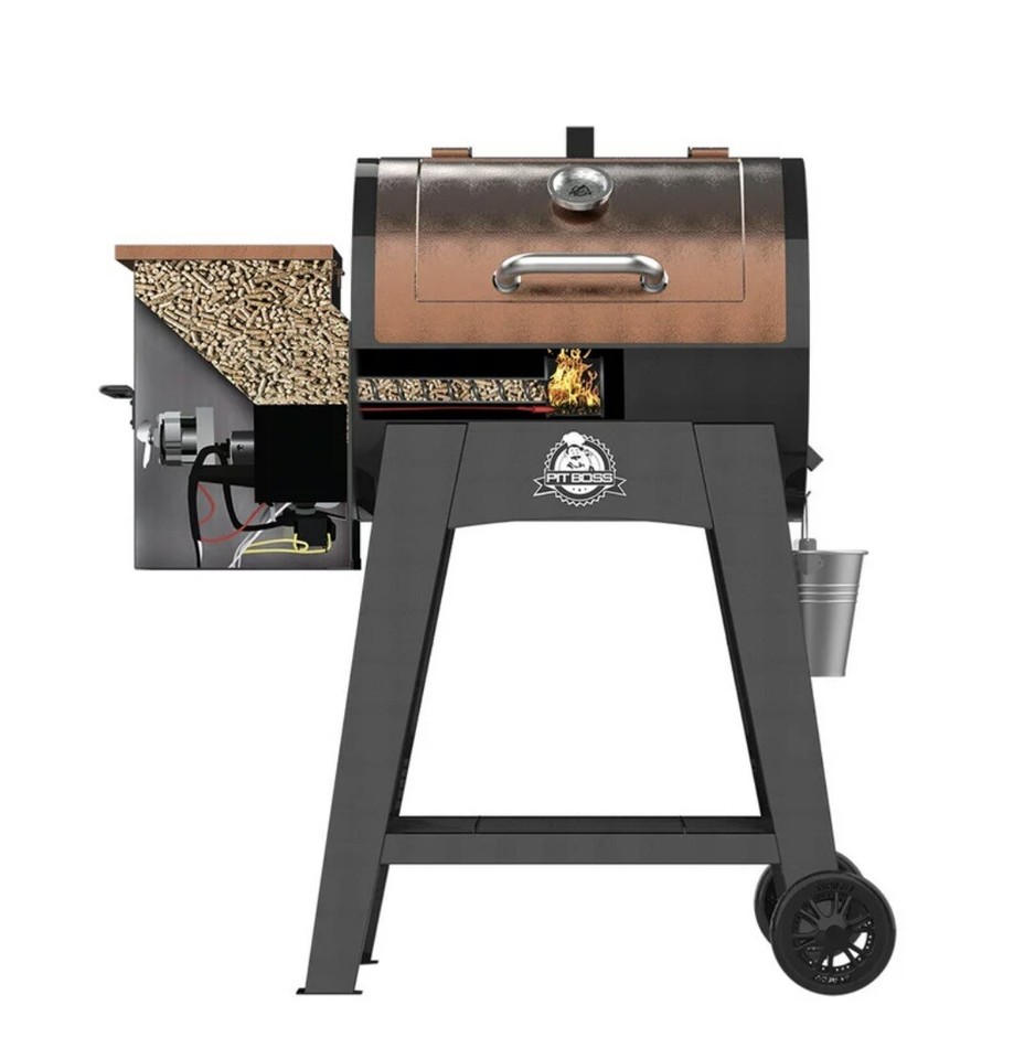 Pit Boss Lexington 500 sq.in. Wood Pellet Grill with Flame Broiler and ...