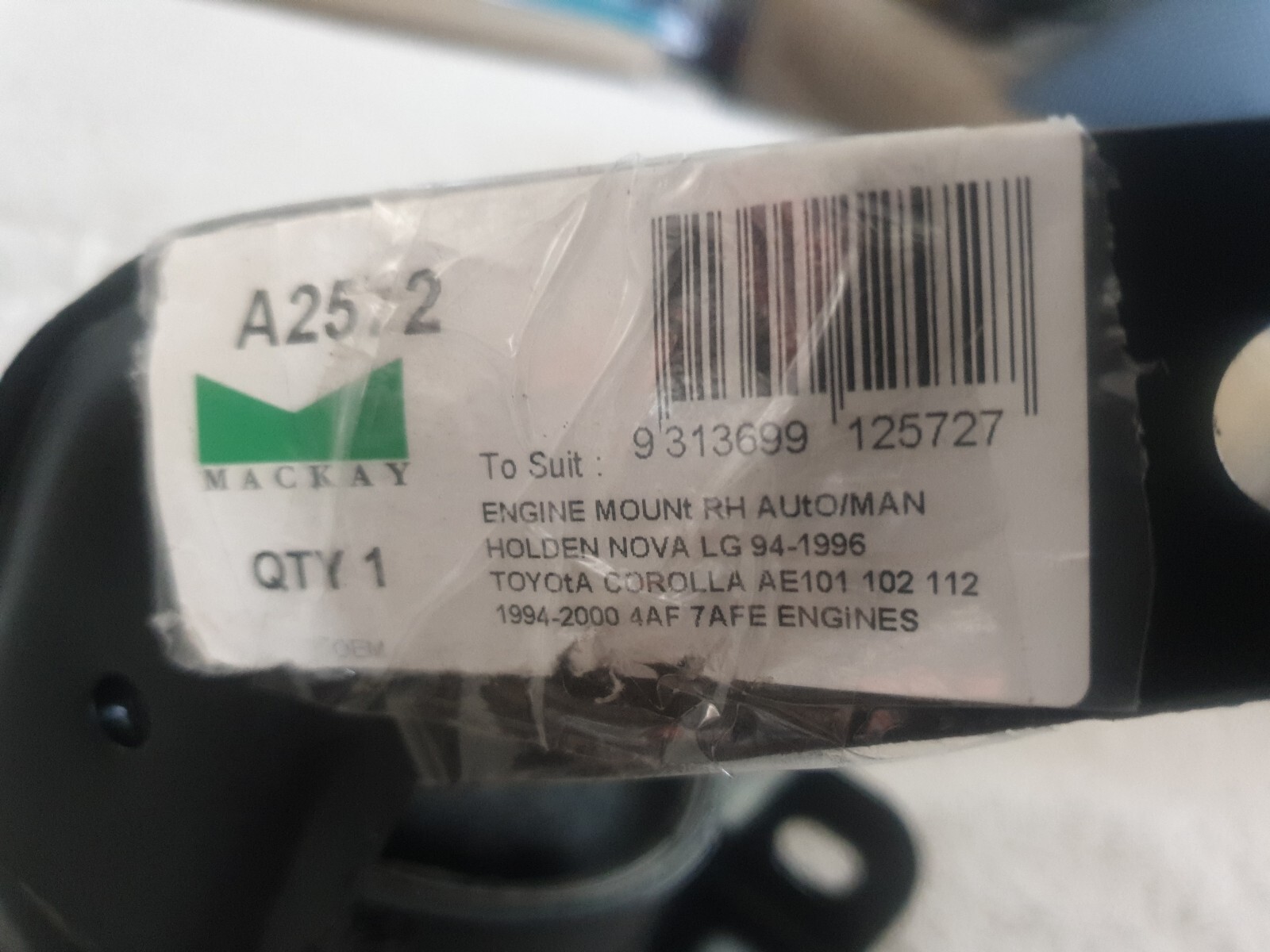 MACKAY ENGINE MOUNT A2572 fit Toyota Corolla AE101 AE102 AE112 4AFE ...