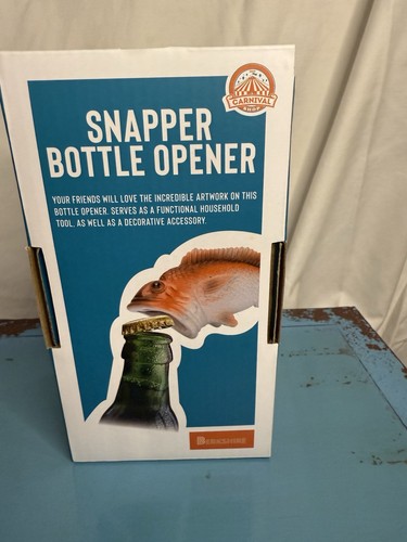 Snapper Fish Bottle Opener Berkshire Carnival Shop NIB 6” | eBay