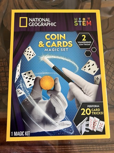 National Geographic Coin & Cards Magic Set 20 Card Tricks | eBay