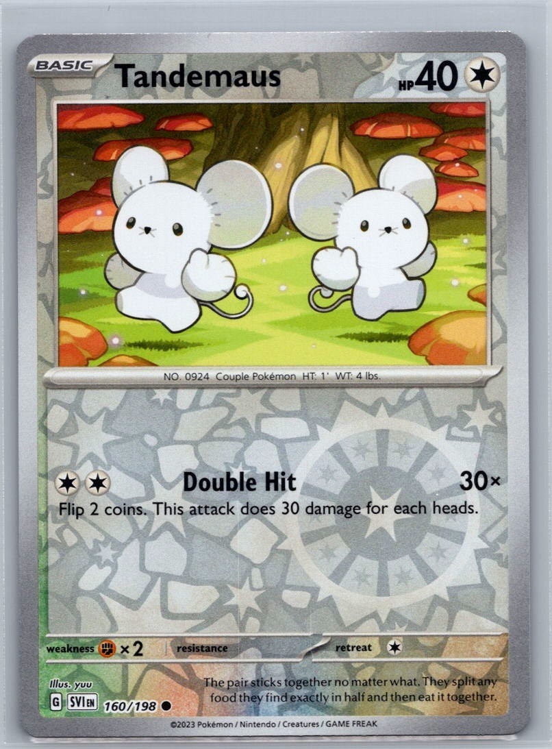 Tandemaus - 160/198 Reverse Holo SV01: Scarlet & Violet Base Set NM ...