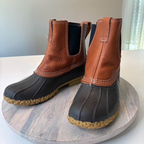 L L Bean Bean Men’s Classic Chelsea Duck Boots Gum Leather Comfort Pull ...