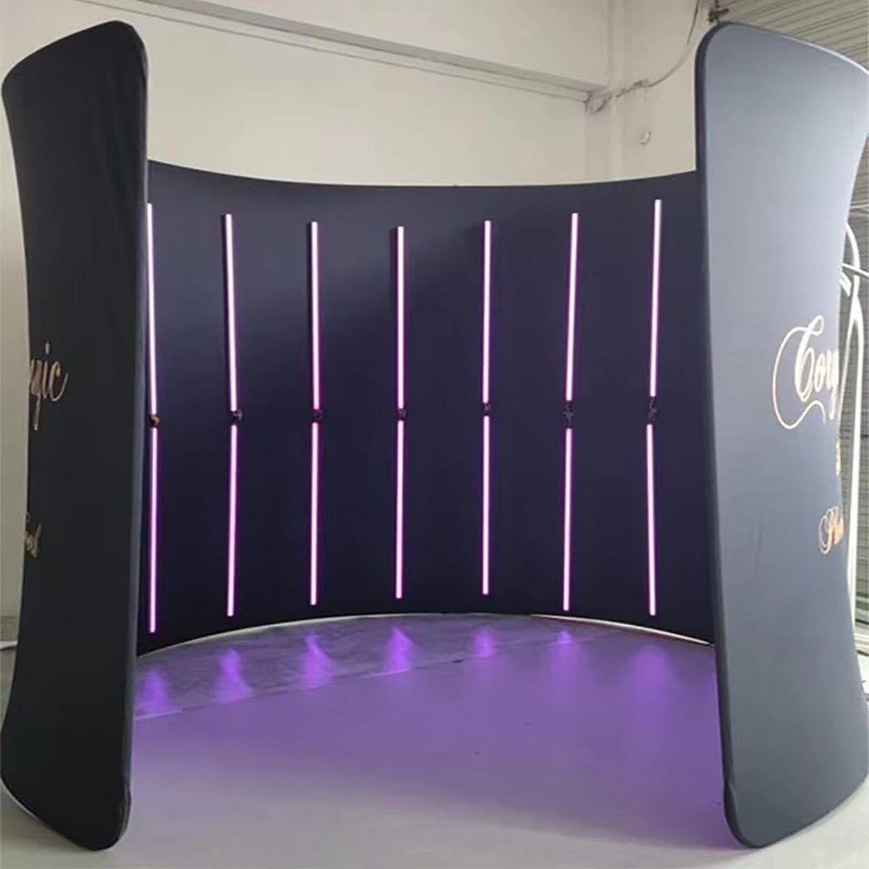 10'W x 8'H 360 Photo Booth Backdrop Frame LED Backdrop Enclosure For ...