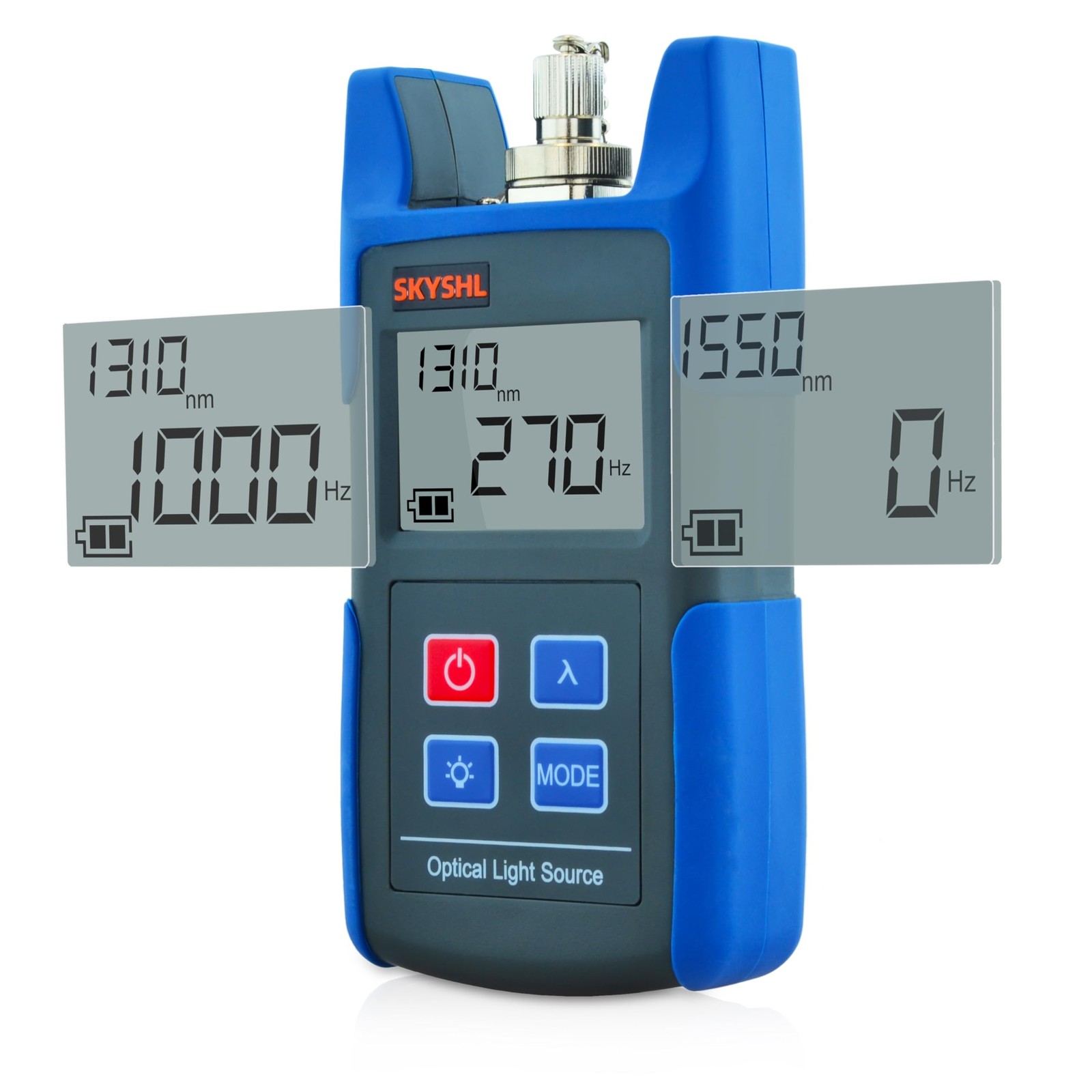 1310nm 1550nm SM Optical Fiber Light Source Tester with SC FC ST LC UPC ...