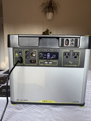 Goal Zero Yeti 3000X Portable Power Station Generator Battery Inverter ...
