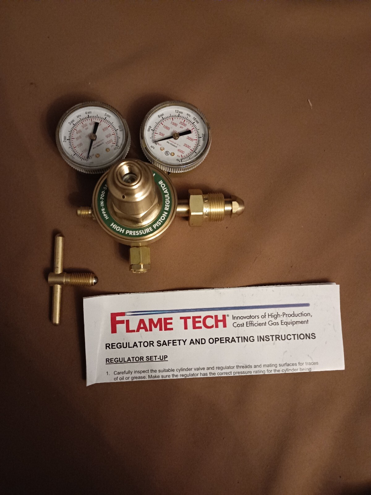 Flame Tech HPPR-IN-700-580 High Pressure Piston Regulator for sale ...