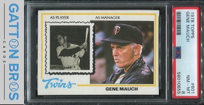 1978 Topps #601 Gene Mauch PSA 8 NM-MT | eBay