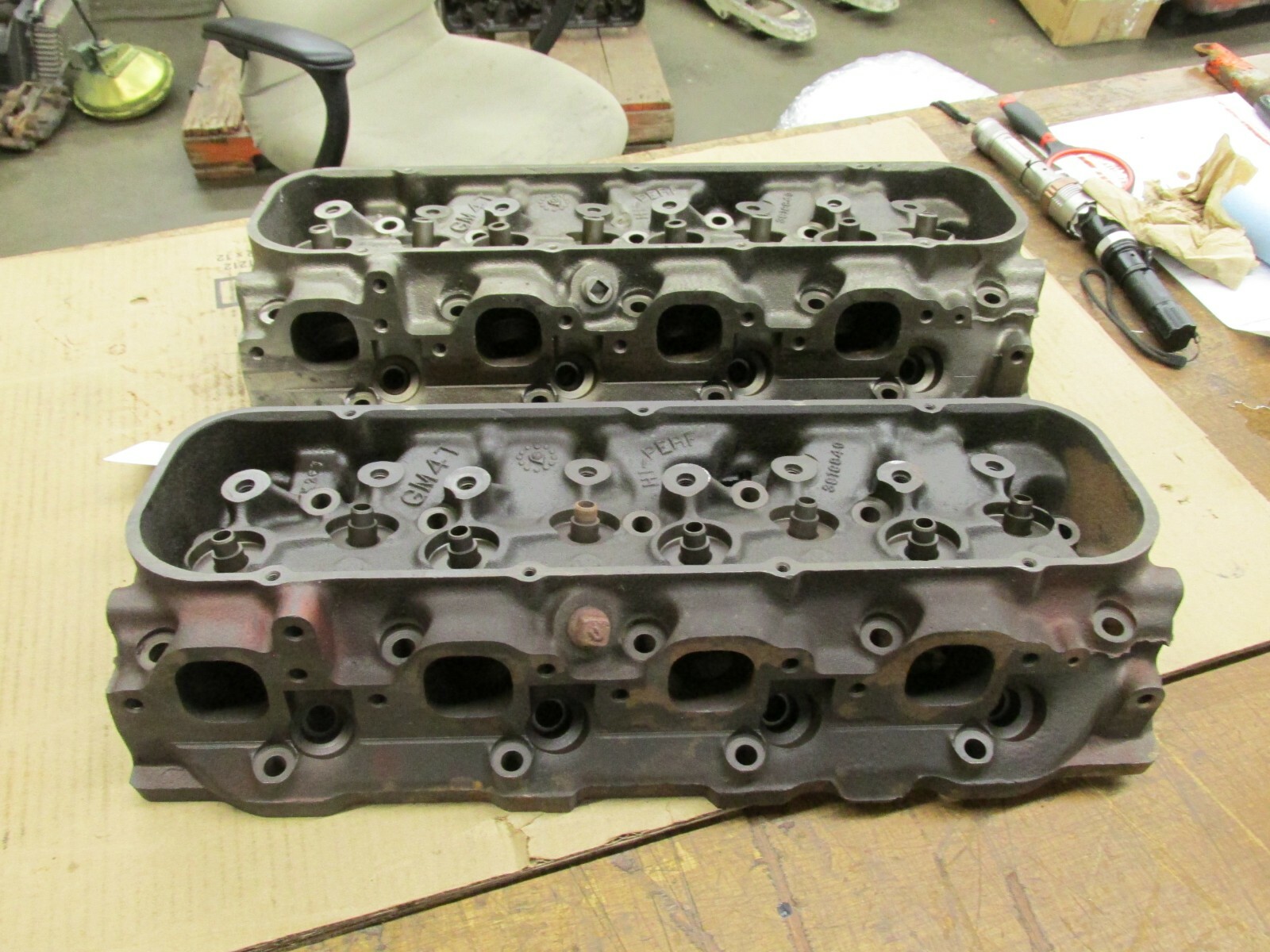 1968 Big Block Chevy BBC 396 427 Rectangle Port Heads 3919840 840 J-25 ...