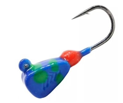 Clam Dave Genz Drop Kick 1/16 oz - Blue Lime Swirl - Tungsten Ice ...