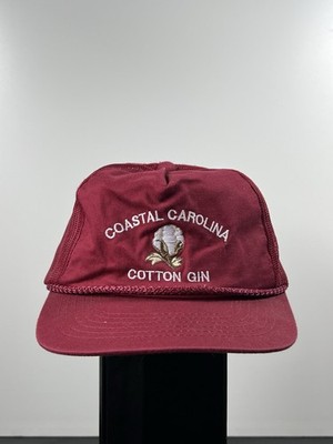 USA Trucker Cap Coastal Carolina Cotton Gin Burgundy Red Youngan ...