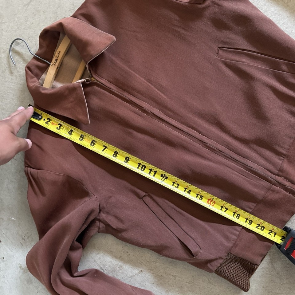 Vintage 50s Atomic Fleck Gabardine Ricky Jacket Reversible Men M/L ...