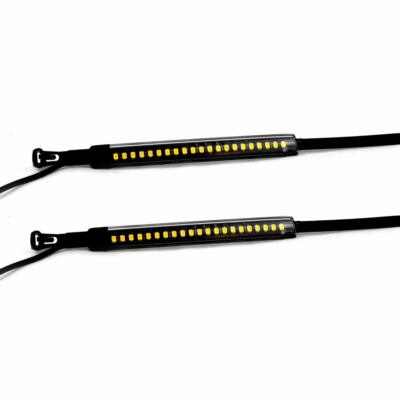 Wrap-around Amber LED Turn Signal Light Strips for Motorcycle & Dirt ...