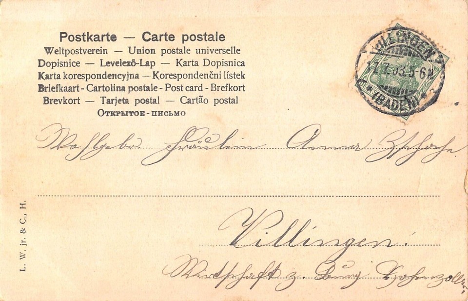 Endlich Allein 1903 Woman Reading Letter in Forest vintage postcard | eBay