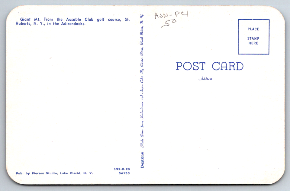 c1960s Mountain Ausable Club Golf Course New York Adirondacks Vintage ...