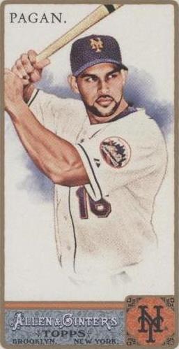 2011 Topps Allen & Ginter's - Angel Pagan #38 Mini Allen & Ginter Back ...