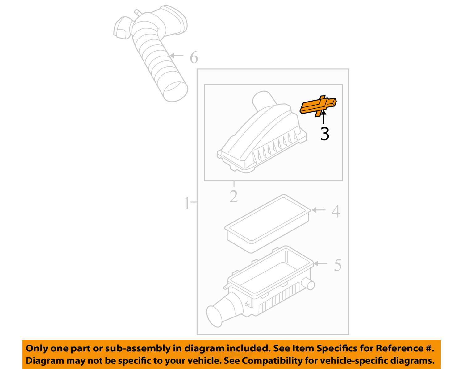 2012 Ford Fusion Mass Air Flow Meter Sensor MAF OEM 126K Miles ...