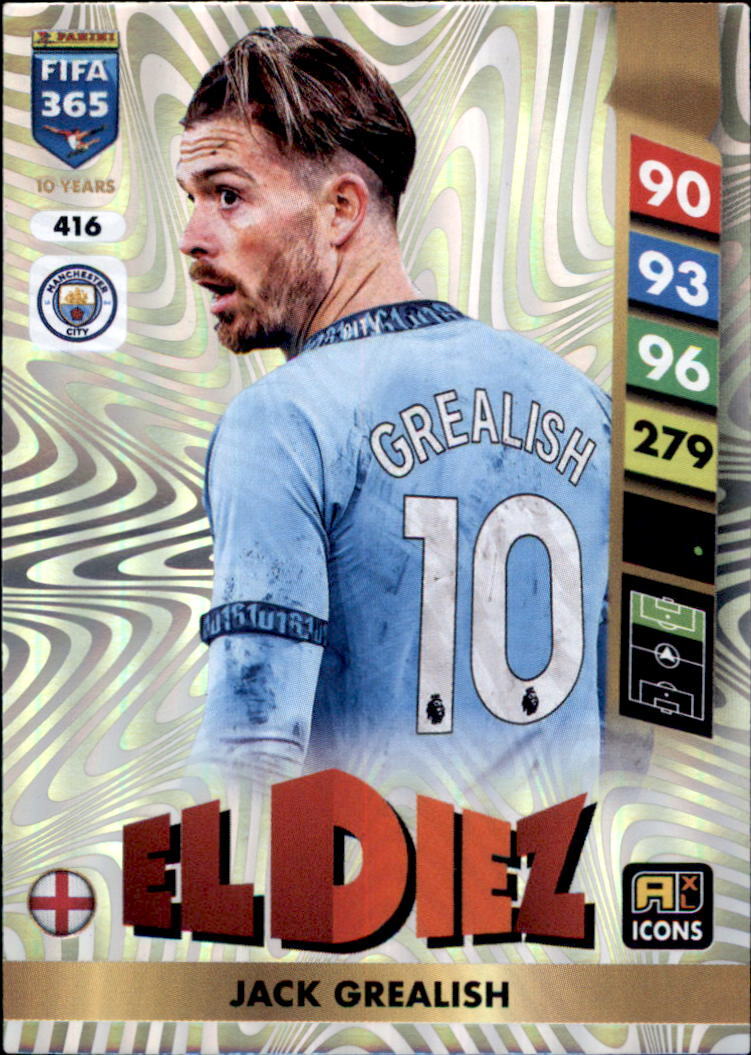 Panini FIFA 365 Adrenalyn XL 2025 Card 416 - Jack Grealish - El Diez | eBay
