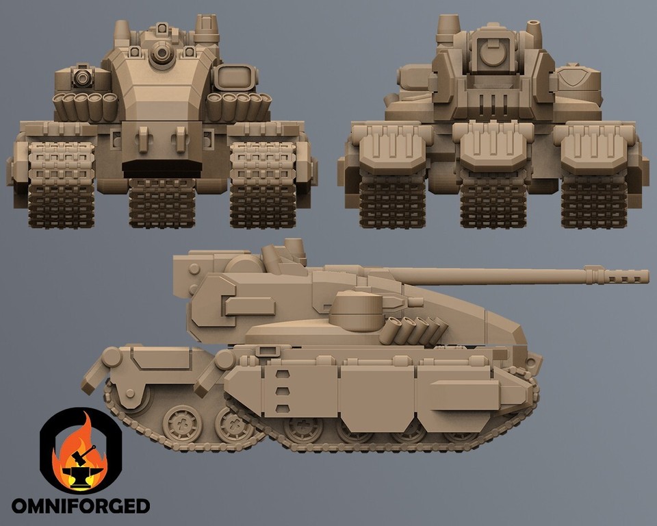 Veddi Tank Mini Mecha MWO Armor Mech Miniature Compatible with ...