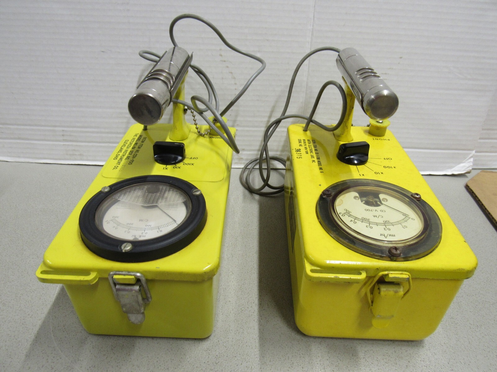 US Civil Defense CD Radiation Detection Set Geiger Counter Model 6 & 6A ...