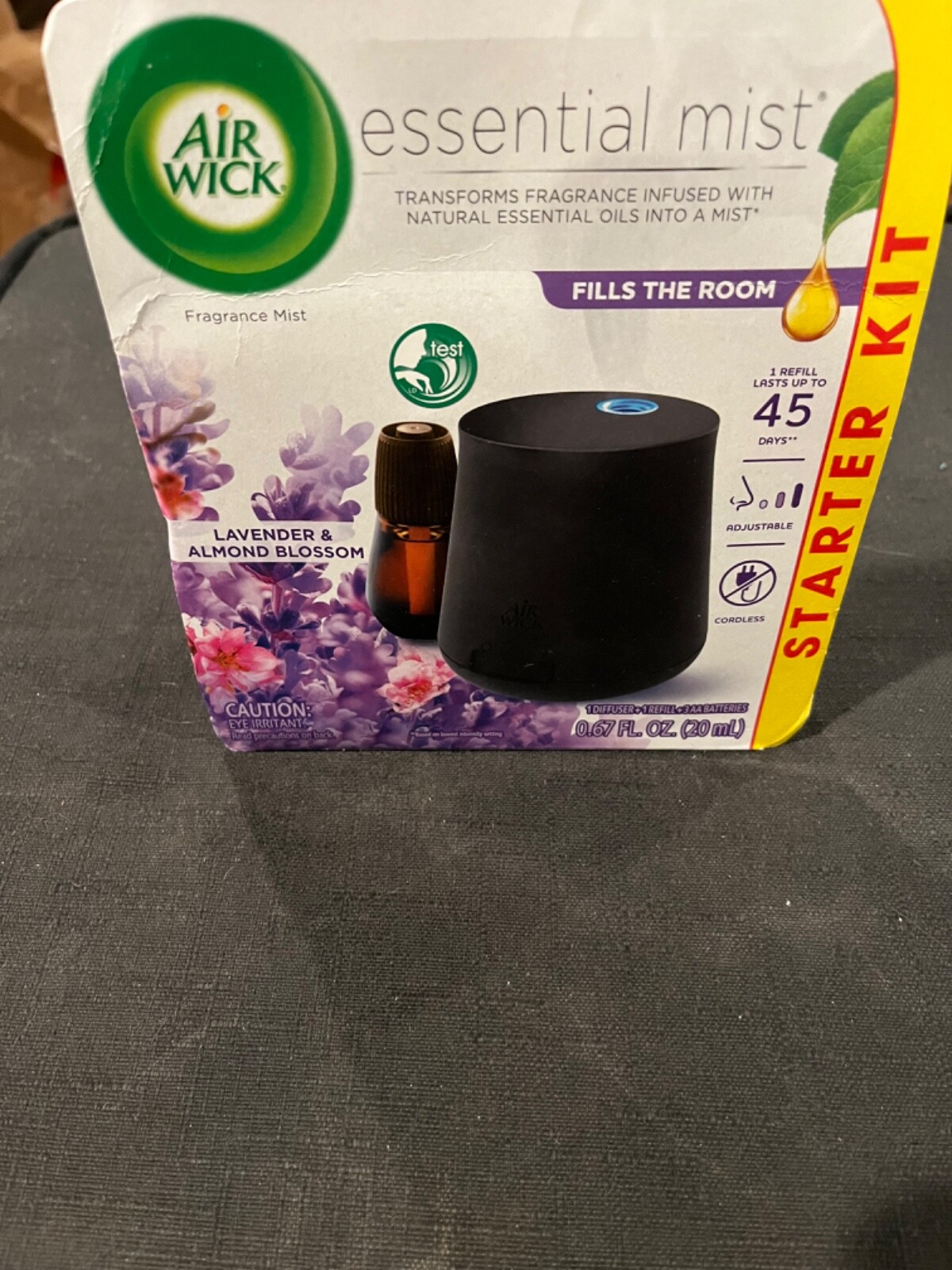 Air Wick Essential Mist, Oil Diffuser + 1 Refill, Lavender & Almond ...
