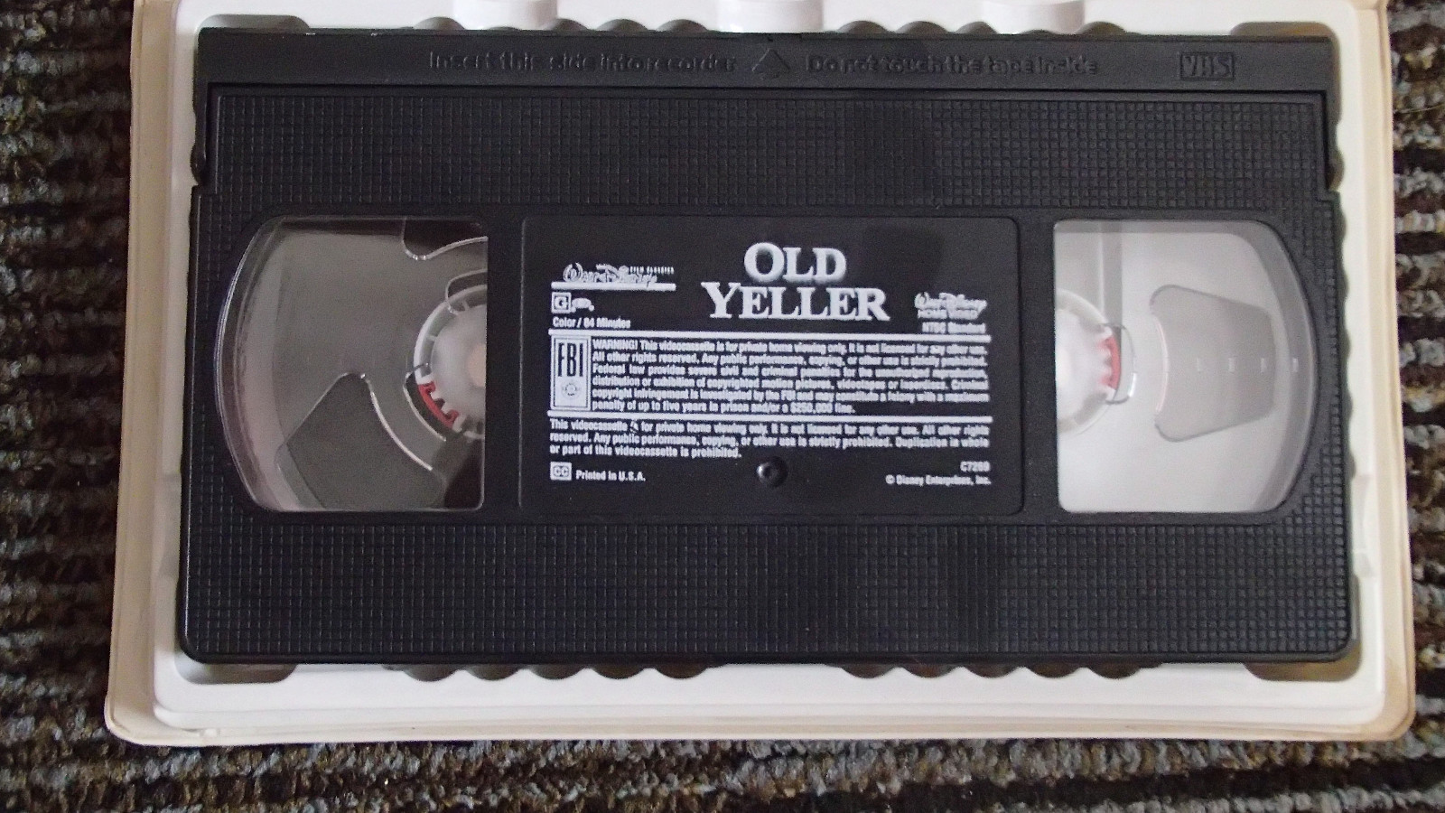 USED Walt Disney's Old Yeller VHS Clamshell Tape 14136 Fully Restored ...