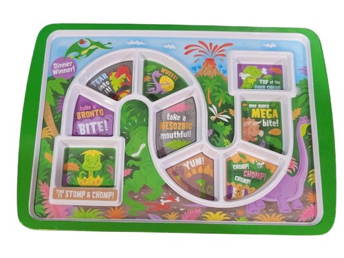 Fred and Friends Dinner Winner Kids Dinosaur Interactive Game Plate ...