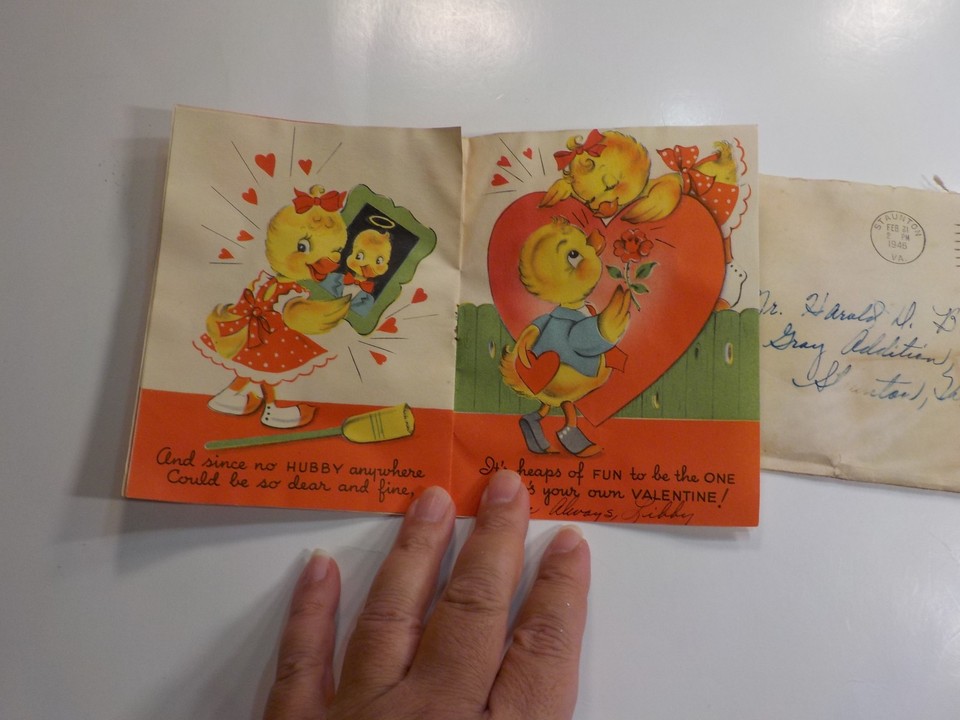 WW2 Valentine Greeting Card Missing In Action Wife 450th Bomb Group POW ...