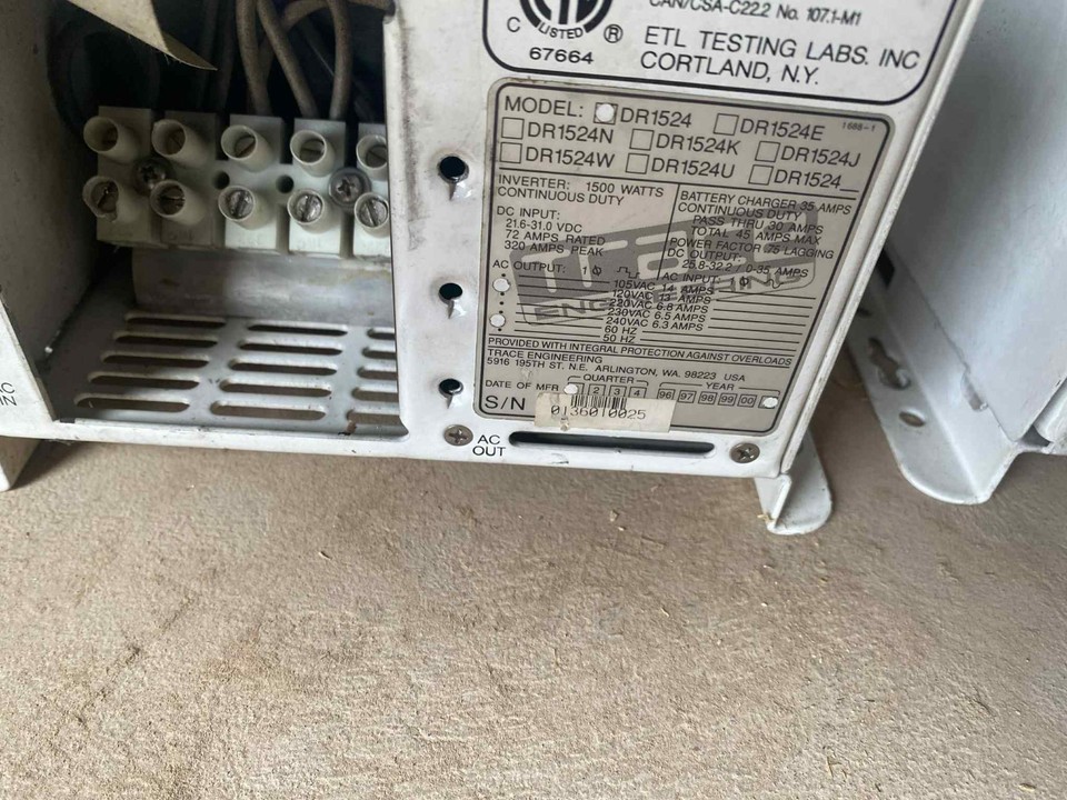 Trace Xantrex DR 1524 Inverter Charger 2 Units | eBay