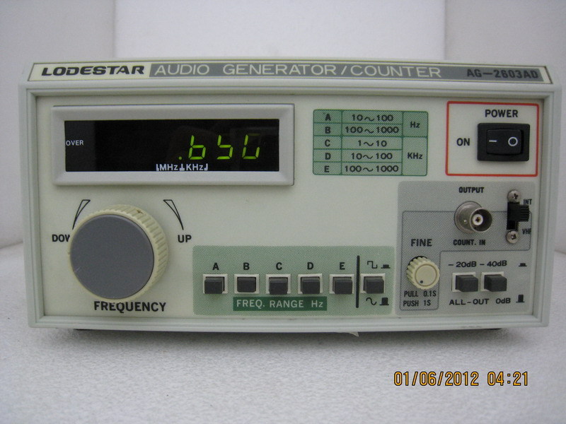 Lodestar AG-2603AD Digital Audio Generator 10Hz - 1 MHz | eBay