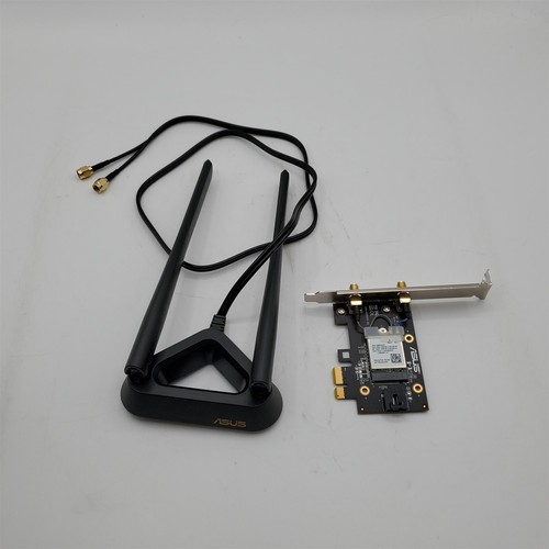 ASUS PCEAXE59BT WiFi6 6E AX5400 PCIE Adapter w/2 External Antennas ...
