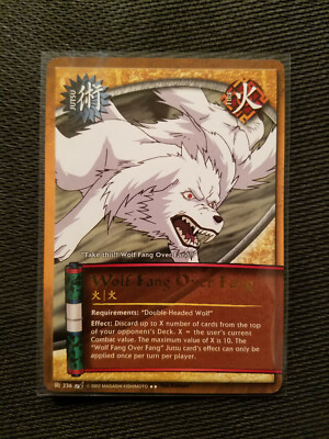 Naruto Wolf Fang Over Fang J-236 Battle of Destiny Super Rare 1st ...
