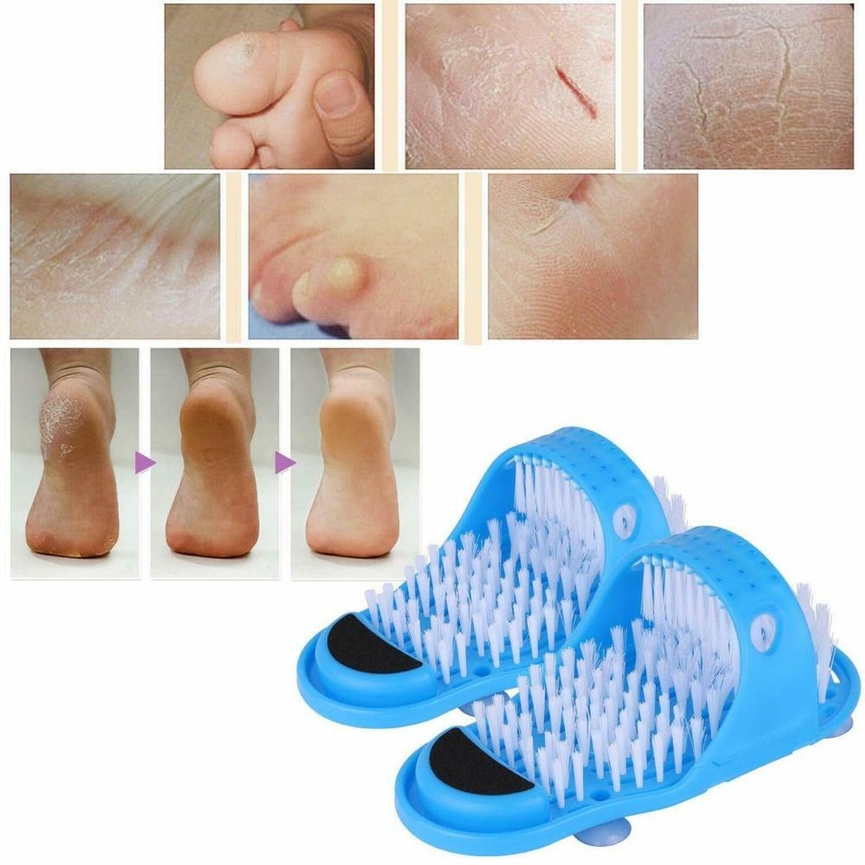 Shower Feet Foot Scrubber Massager Cleaner Exfoliating Washer Wash ...