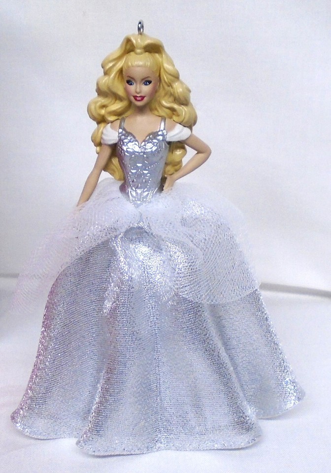 Hallmark Christmas Series Ornament Holiday Barbie #7 2021 Silver Gown ...