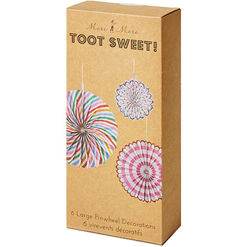 PINWHEEL PARTY FAN HANGING Rainbow Rosettes Birthday Christmas ...
