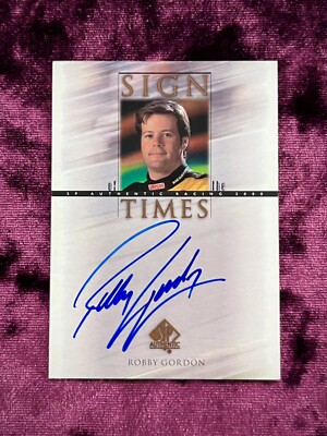 Robby Gordon 2000 SP Sign Times Autograph RC MINT NASCAR Racing Legends ...